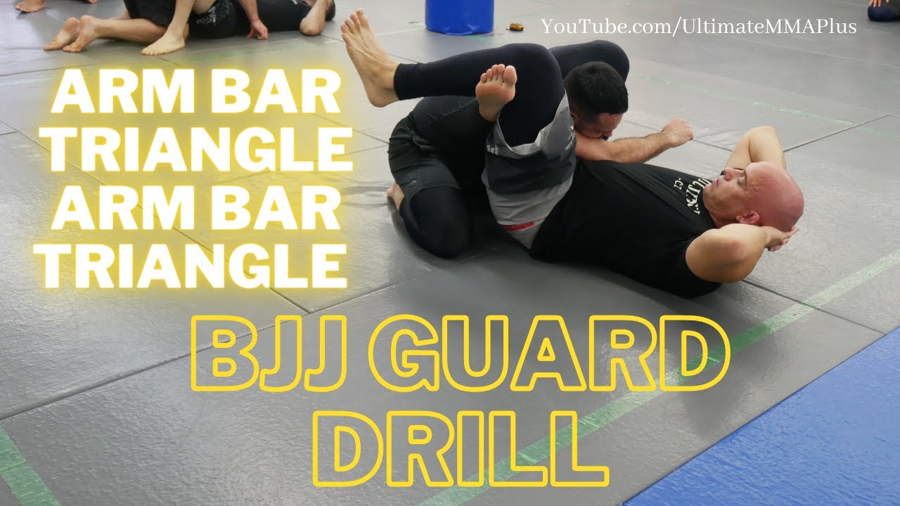 Arm Bar - Triangle - Arm Bar - Triangle : BJJ Guard Drill - YouTube