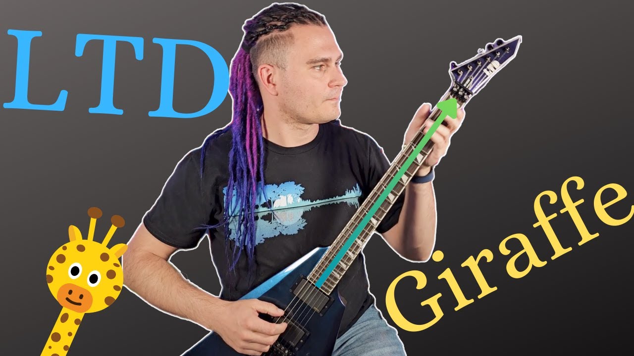 Awesome LTD Arrow - Giraffe Guitar - YouTube