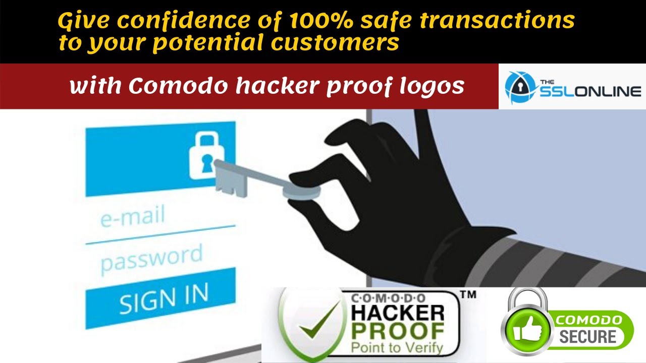 Give confidence of 100% safe transactions to your customers with Comodo ...