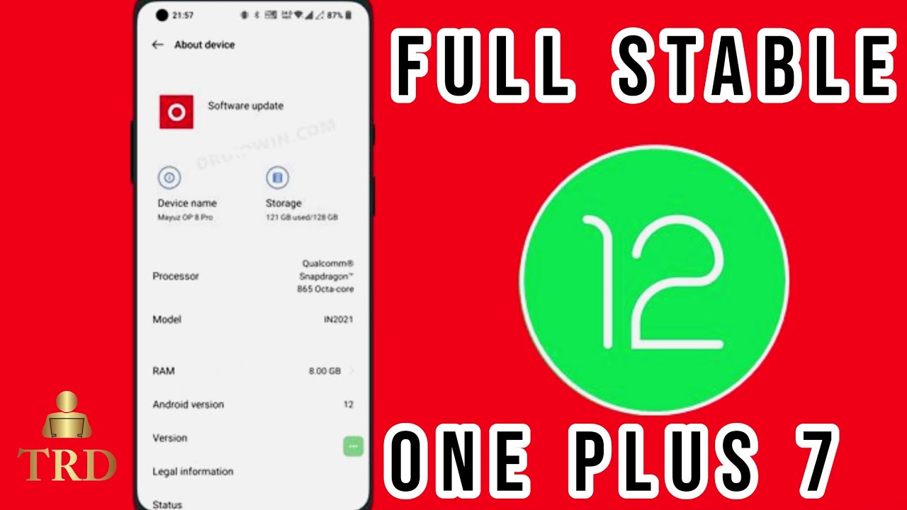 Oxygen OS 12.1 | Android 12 Stable One Plus - YouTube