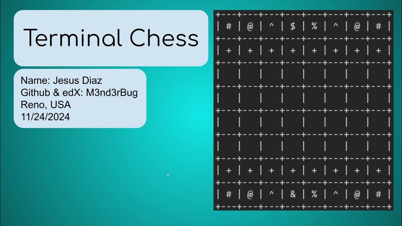 CS50P Final Project | Terminal Chess - YouTube