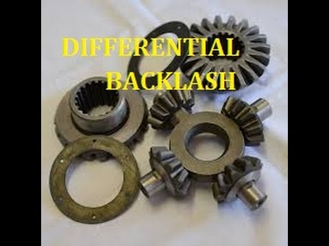 Backlash in the Differential Adjustment - YouTube