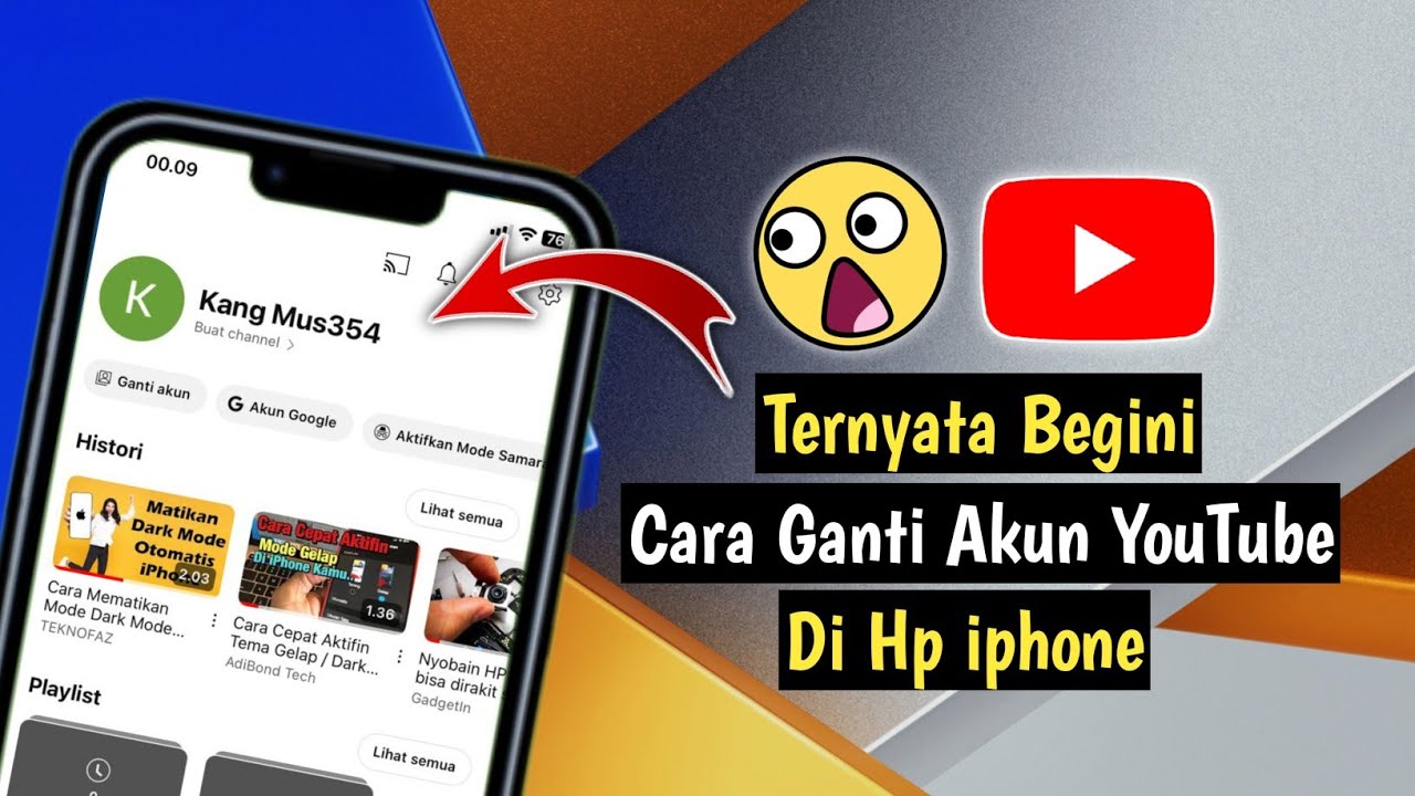 Cara Ganti Akun YouTube Di iphone | Login Akun YouTube Baru di iphone ...