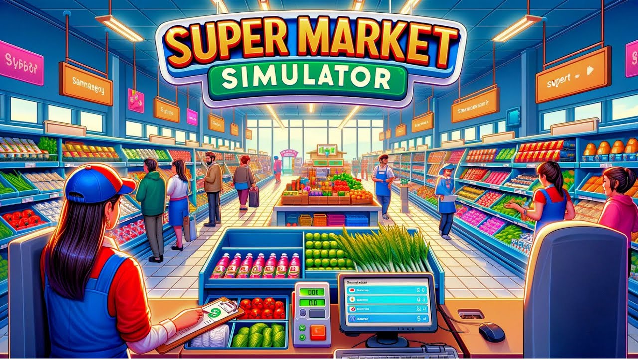 Two Cashiers Makes me TWICE as RICH | Supermarket Simulator Gameplay ...