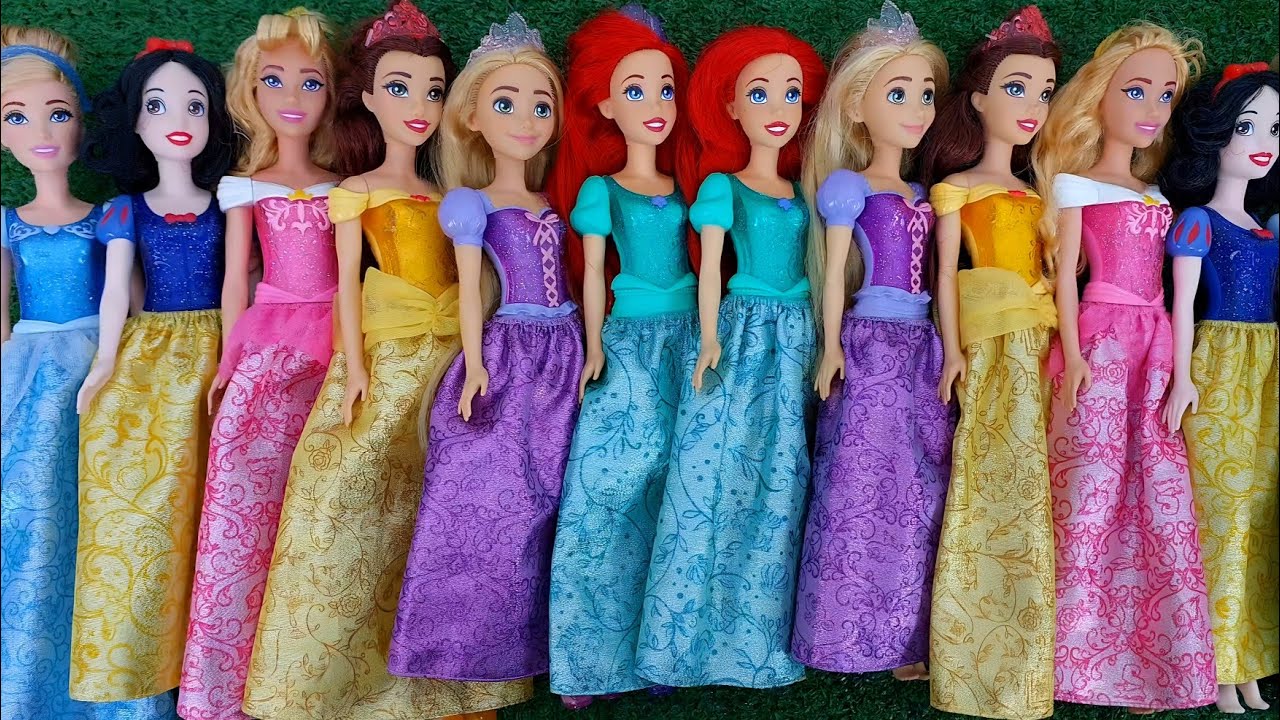 Satisfying ASMR | Mixing Disney Princess Colorful dress up | Sofia ...