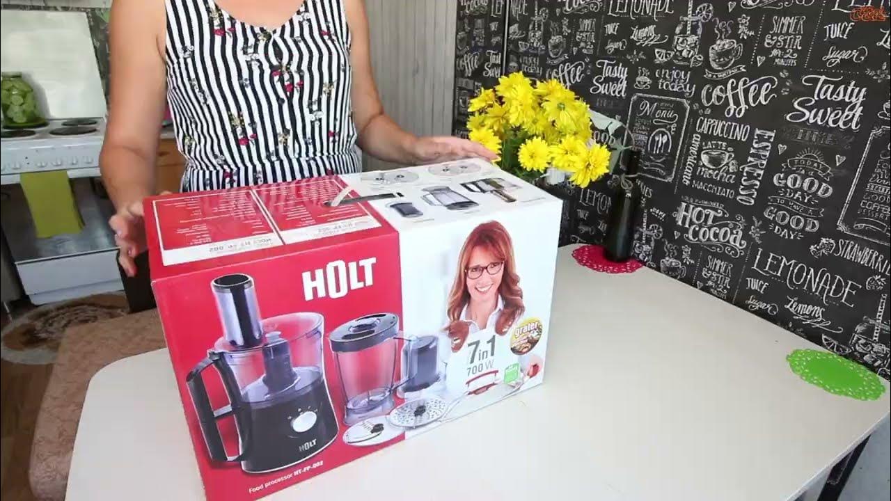 Кухонный комбайн HOLT HT FP 002 Распаковка, первые тесты - YouTube