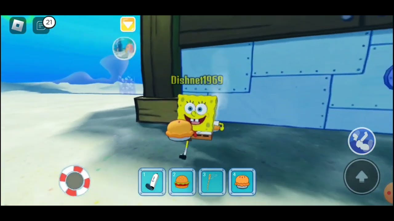 SpongeBob Eats The Pie Bomb And Explodes (Roblox) - YouTube