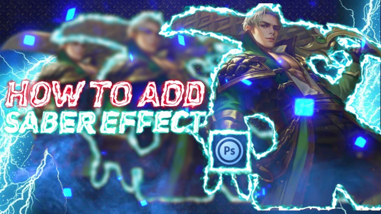 JUST 1 MINUTE THUMBNAIL TUTORIAL HOW TO MAKE SABER EFFECT - YouTube