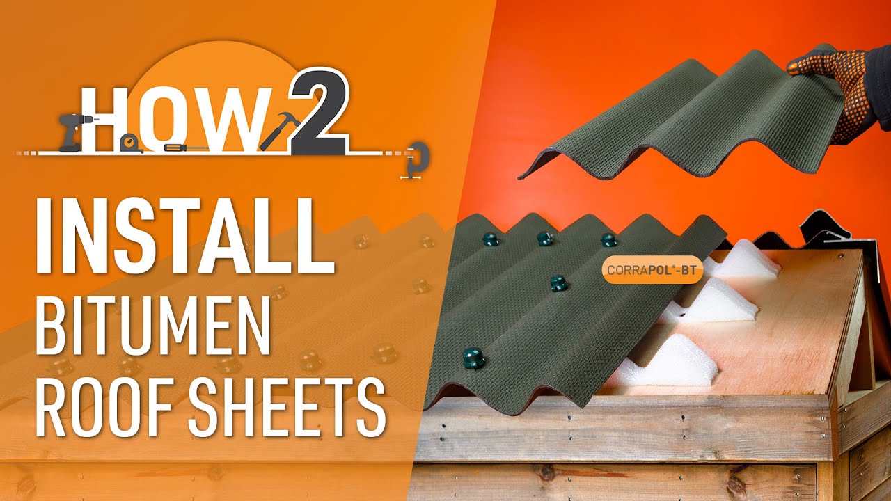 How to Install Bitumen Roof Sheets | Corrapol®-BT - YouTube