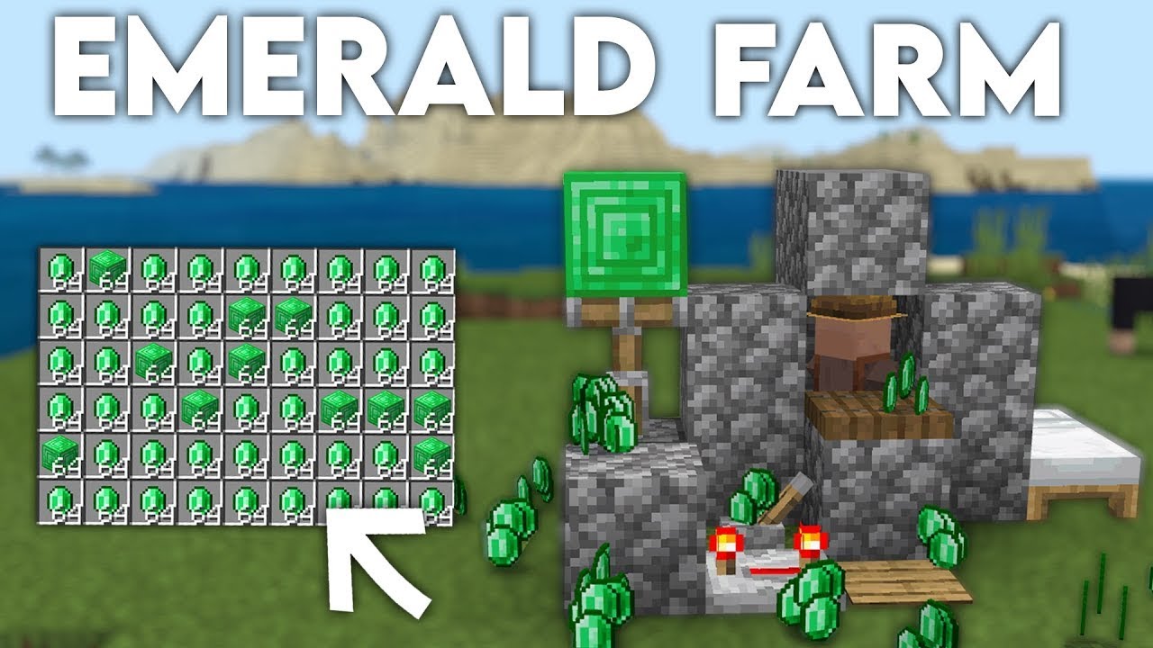 Easy INFINITE Emerald Farm Tutorial in Minecraft Bedrock (glitch) - YouTube