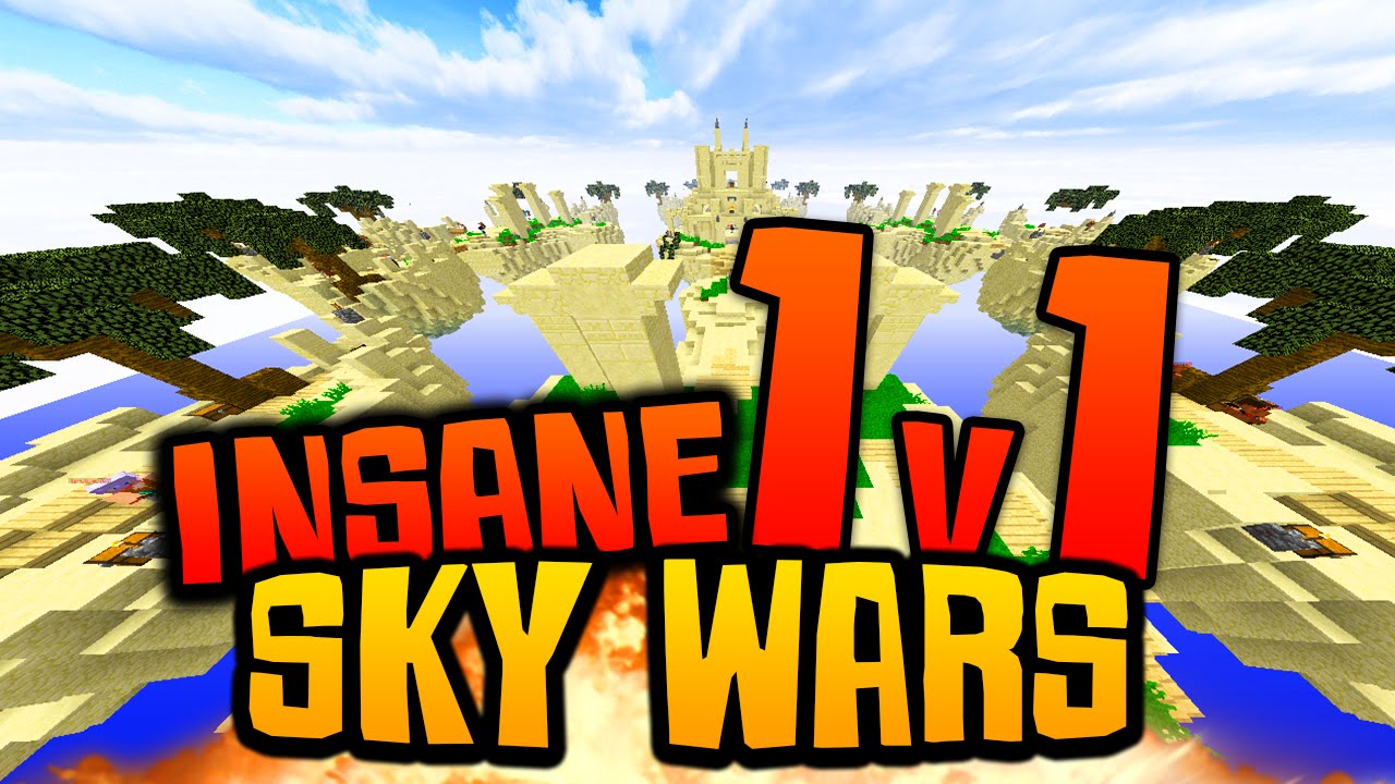 Minecraft SOLO MEGA SKY WARS #13! "MOST INTENSE 1v1 FINALE!" - YouTube