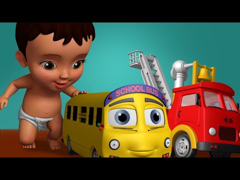 వాహన బొమ్మలతో ఆడుతున్నారు - Playing with Vehicle Toys | Telugu Rhymes ...