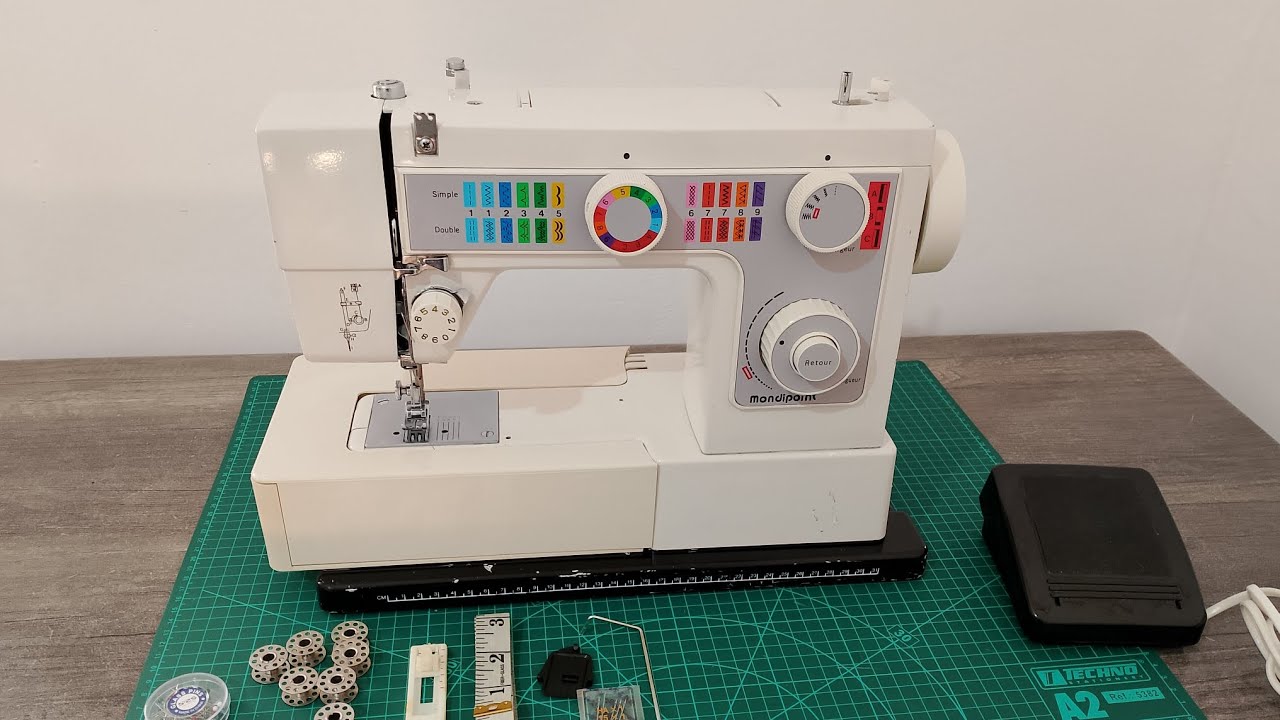 machine à coudre mondipoint DH 408 - YouTube