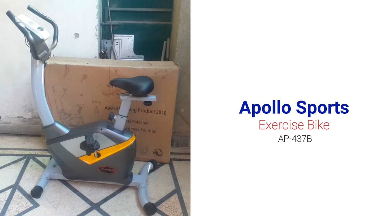 Apollo Sports Exercise Bike AP-437B | 4KG Flywheel | Lhr Fitness - YouTube
