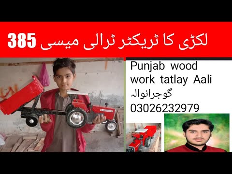 #howto #wooden #tractor trolley Messi 385 - YouTube