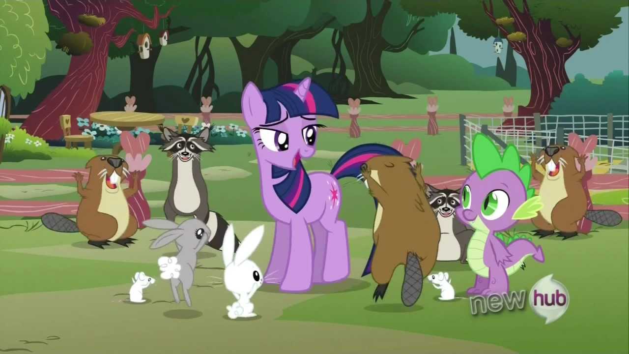 Twilight practises with Fluttershy's animal friends - YouTube