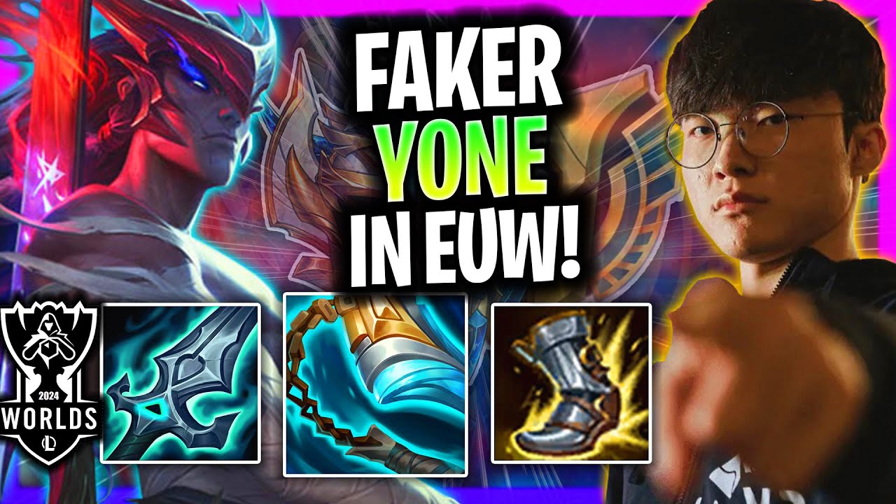 FAKER IS READY TO PLAY YONE IN EUW SERVER! | T1 Faker Plays Yone Mid vs ...