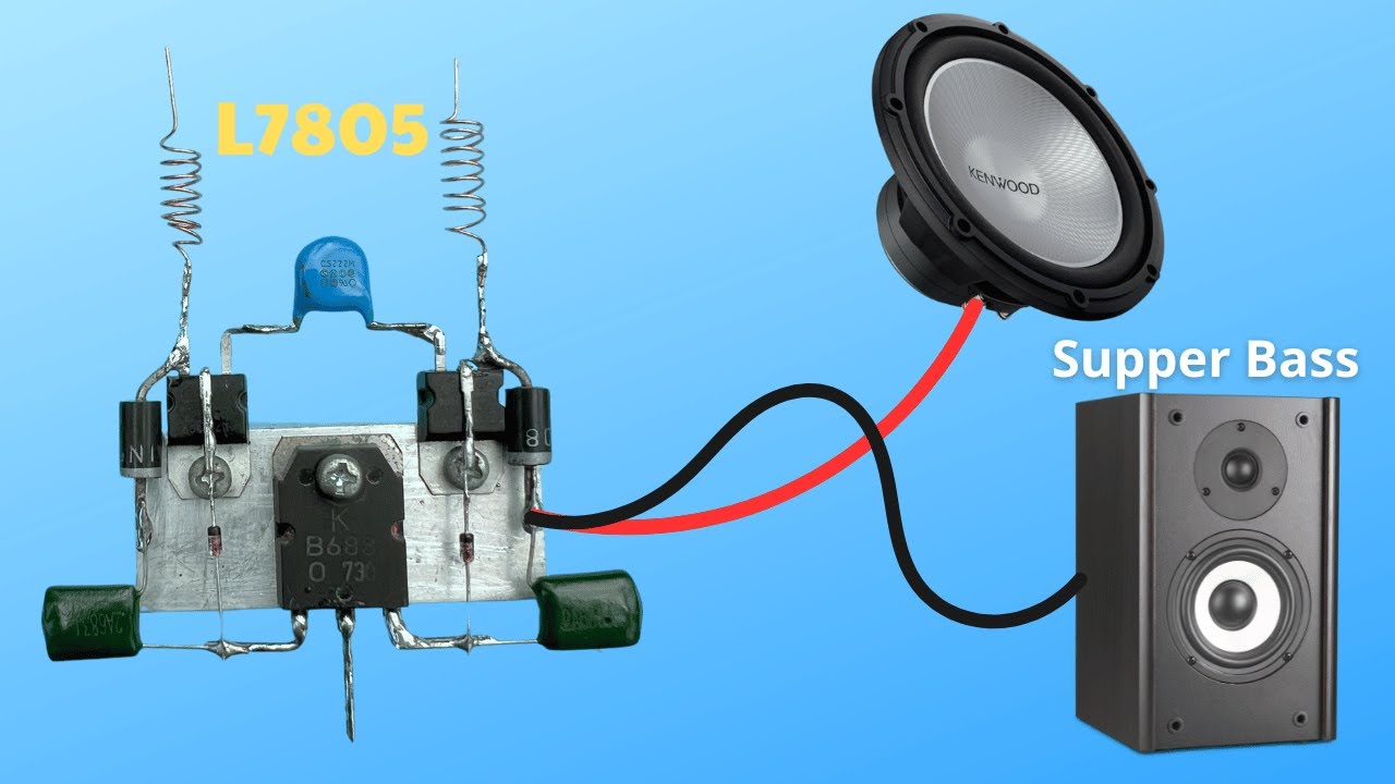 DIY Powerful Ultra Bass Amplifier From 7805 Voltage Regulator - YouTube