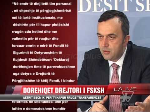 Astrit Beci jep dorëheqjen - News, Lajme - Vizion Plus - YouTube