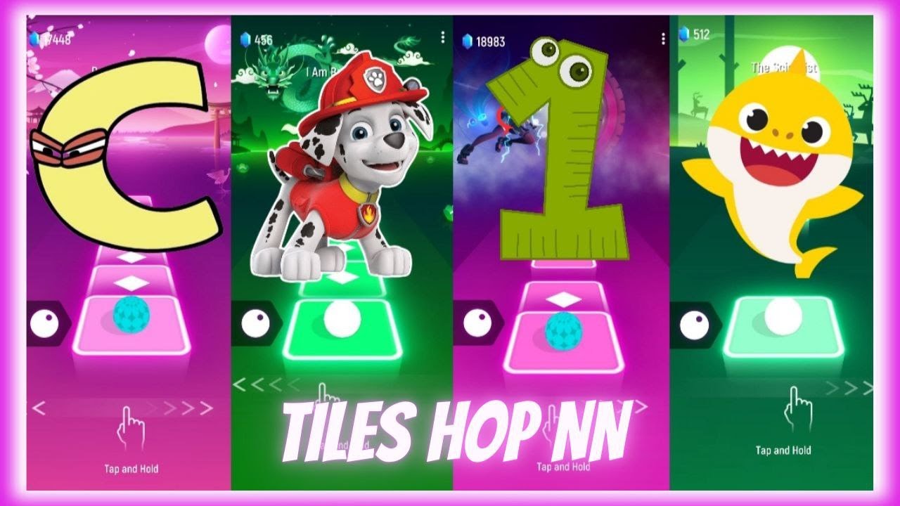 Alphabet Lore vs Sheriff Labrador vs Number Lore vs Baby Shark Tiles ...