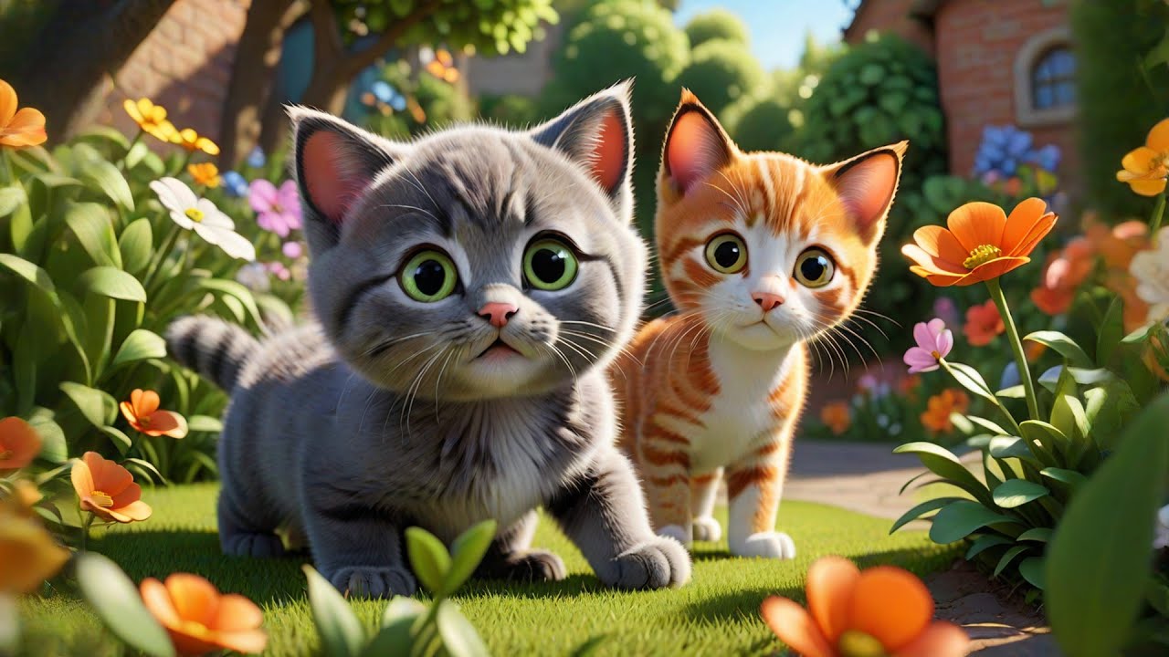 Five Curious Kittens Peek Around | Cute Kitten Song for Kids | Nursery ...