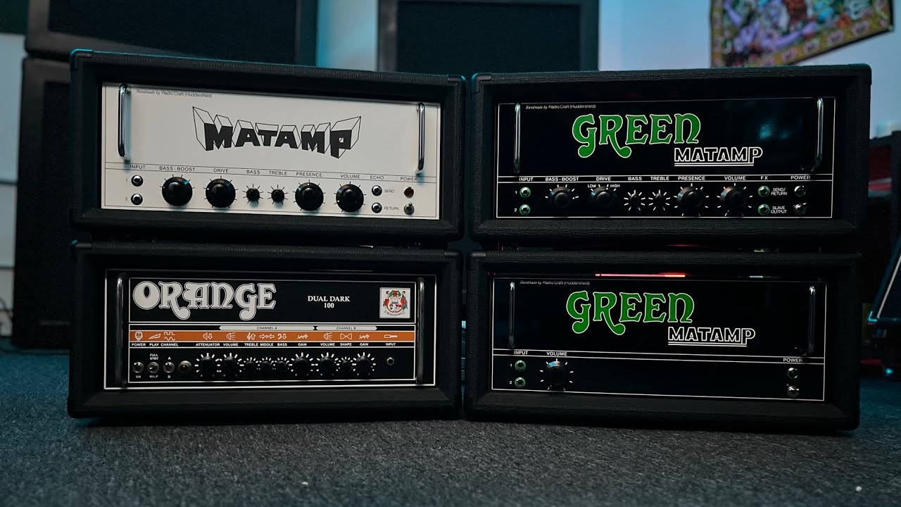 Matamp GT120 + SL120 + GT120MV + Orange Dual Dark 100 —- CRANKED - YouTube