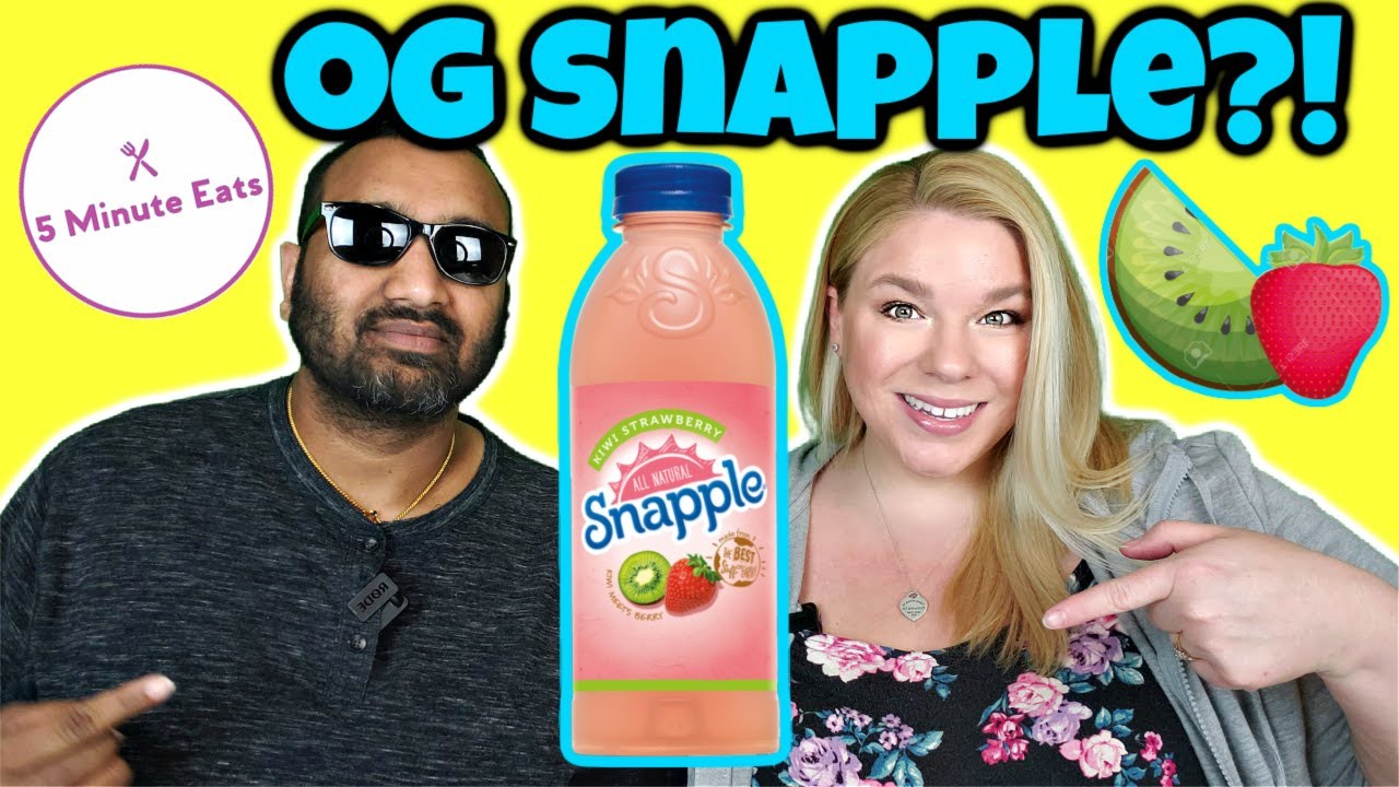 Snapple Strawberry Kiwi Review - YouTube