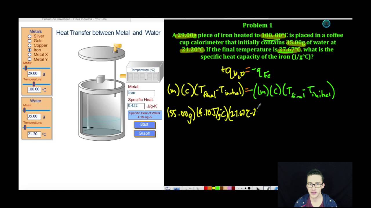Calorimetry GUIDED PRACTICE #1 - YouTube