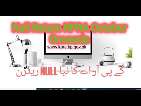 How to file Null / nill return KPRA. New Null Return KPRA October 2020 ...