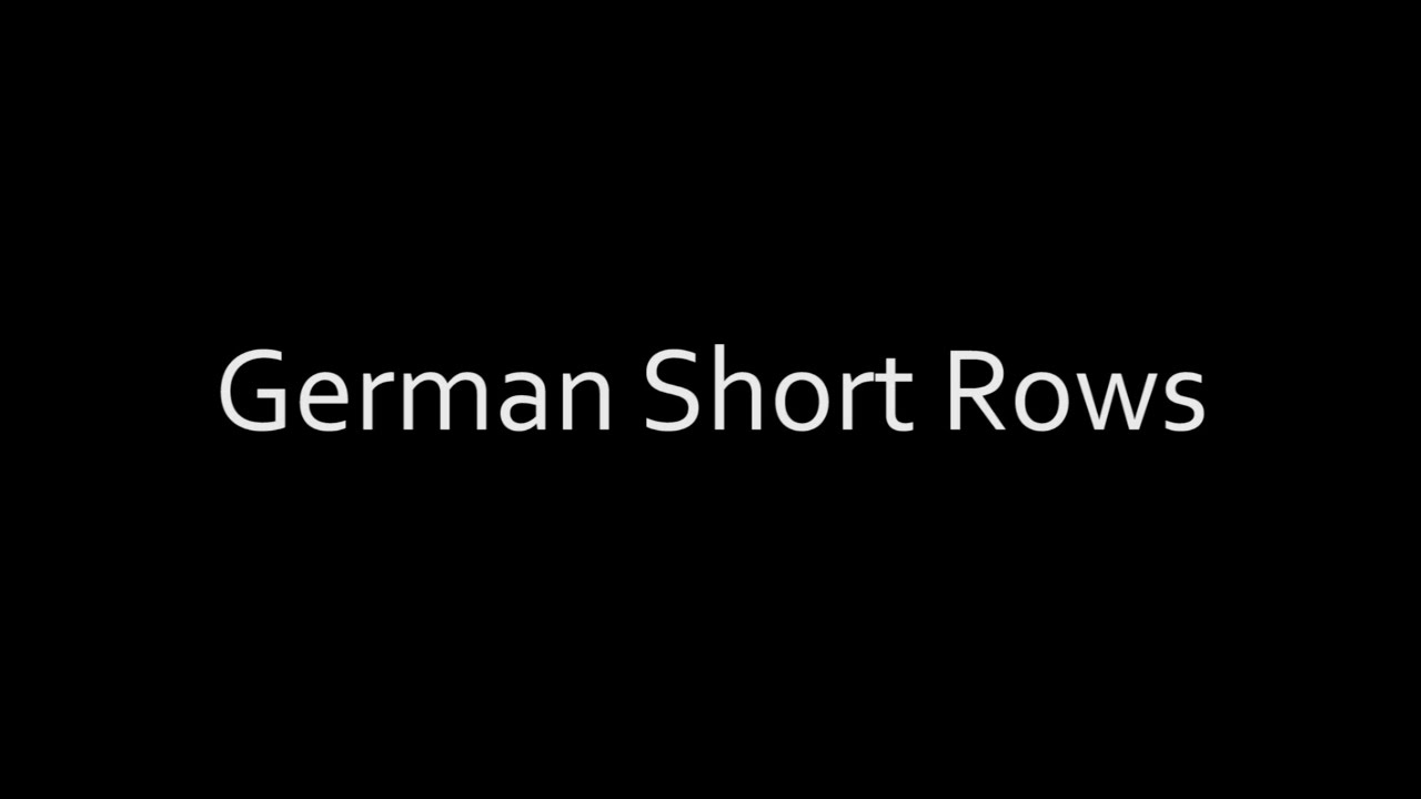 German Short Rows - YouTube