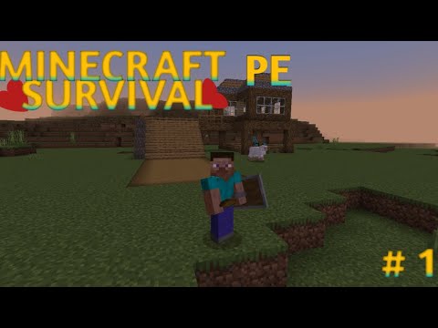 mcpe survival series | i made op base | ep 1| minecraft - YouTube