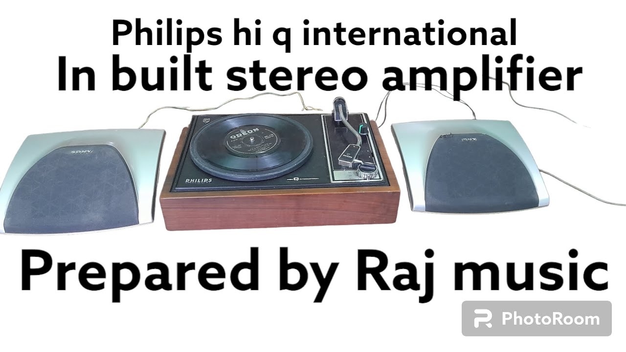 Record player philips hi q international - YouTube