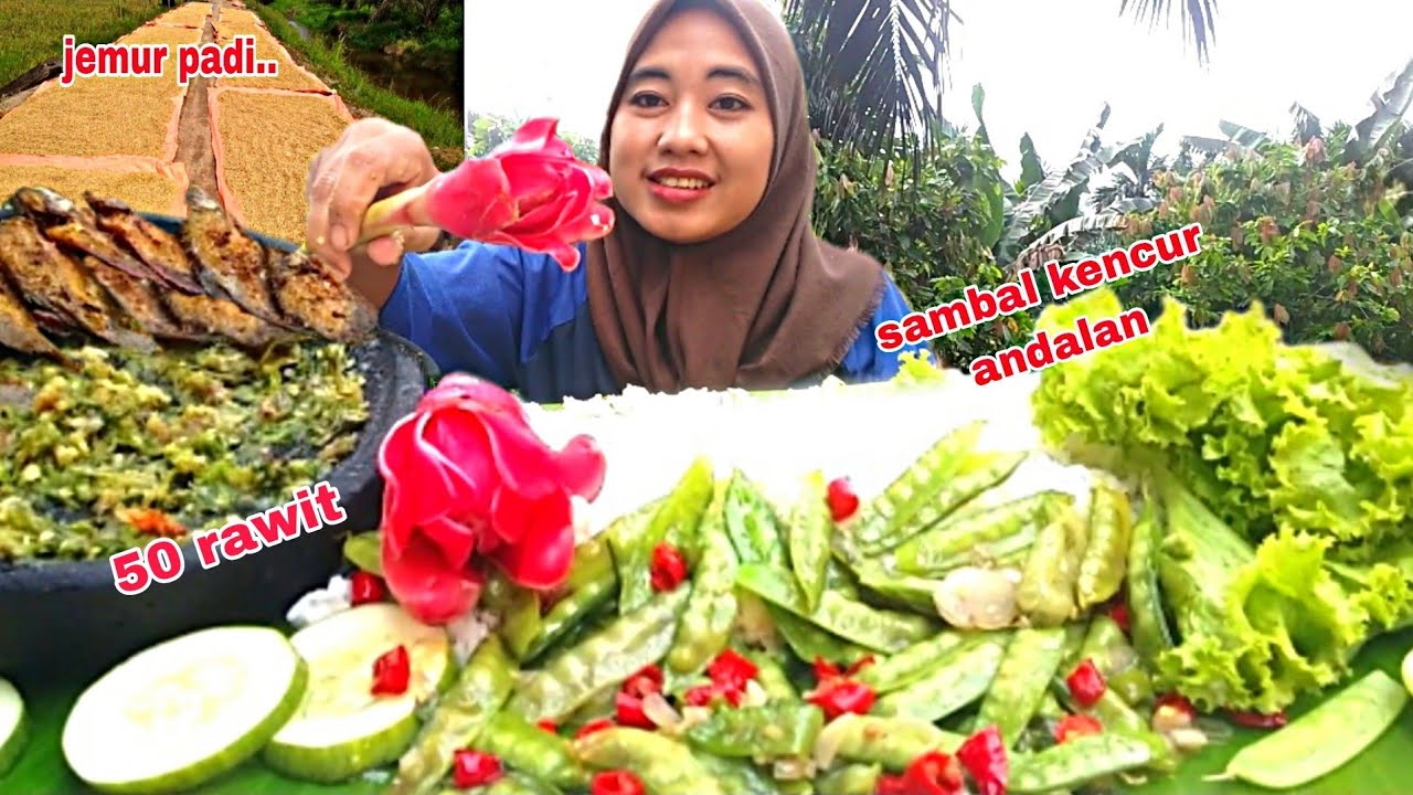 SAMBAL KENCUR IKAN SEPAT GORENG, TUMIS KAPRI LALAP BUNGA KECOMBRANG ...