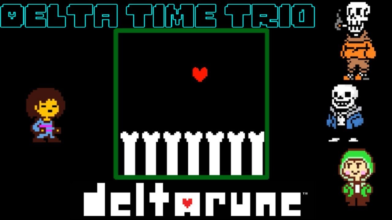 サンズとパピルスとキャラがこのデルタルーンの世界に…? Deltarune Delta Time Trio - YouTube