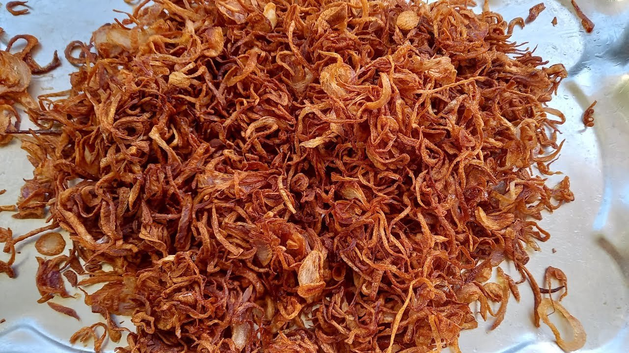 Crispy Fried Onion - Biryani All recipes Onion - How To Make Perfect ...