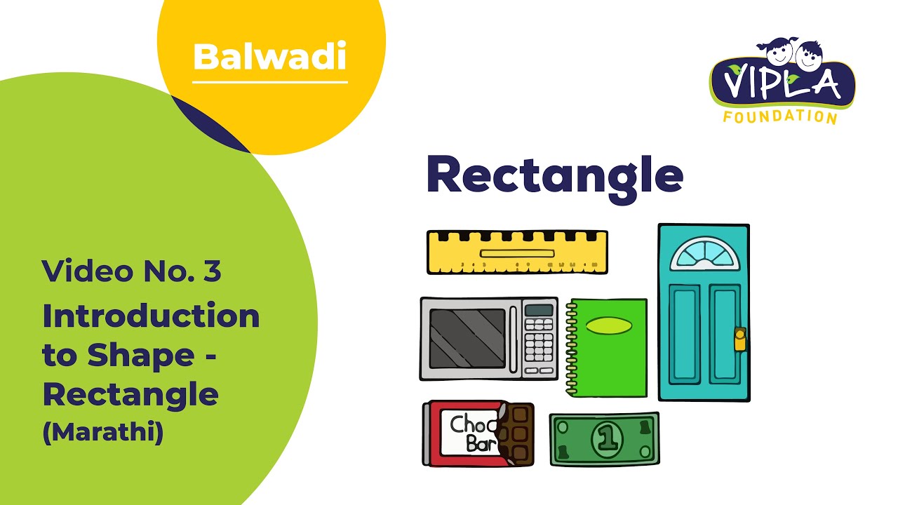 Balwadi - Video No. 3 - Introduction to Shape - Rectangle (Marathi ...
