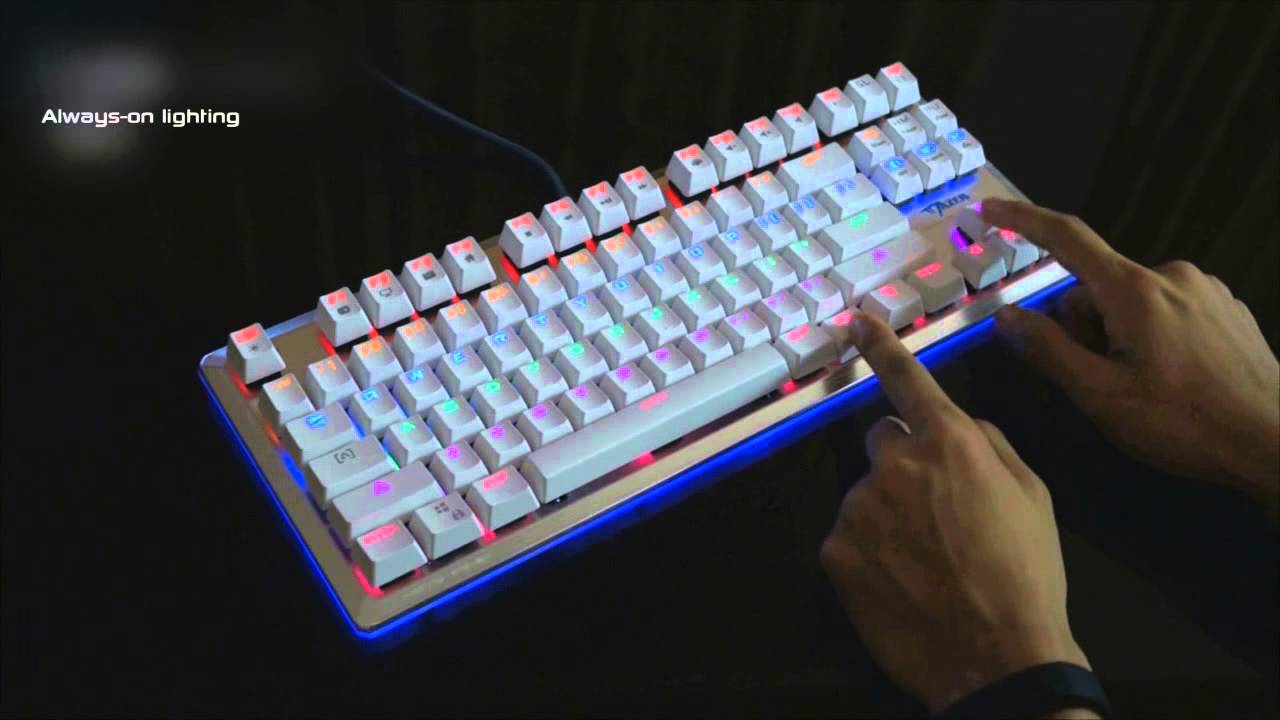E-Blue Mechanical Keyboard EKM727 - YouTube