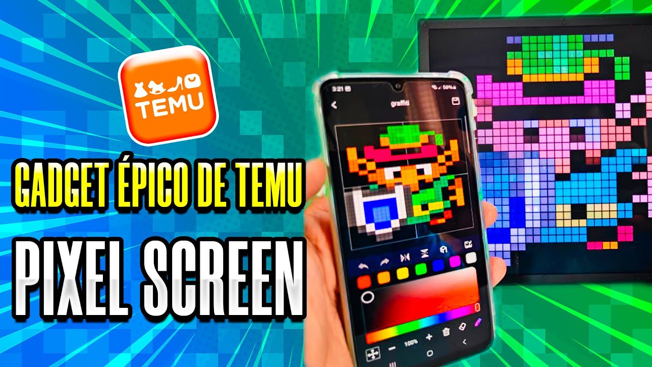 ¡La Pantalla Pixel Art MÁS ÉPICA de TEMU para tu Setup Gamer! 🎮 ...