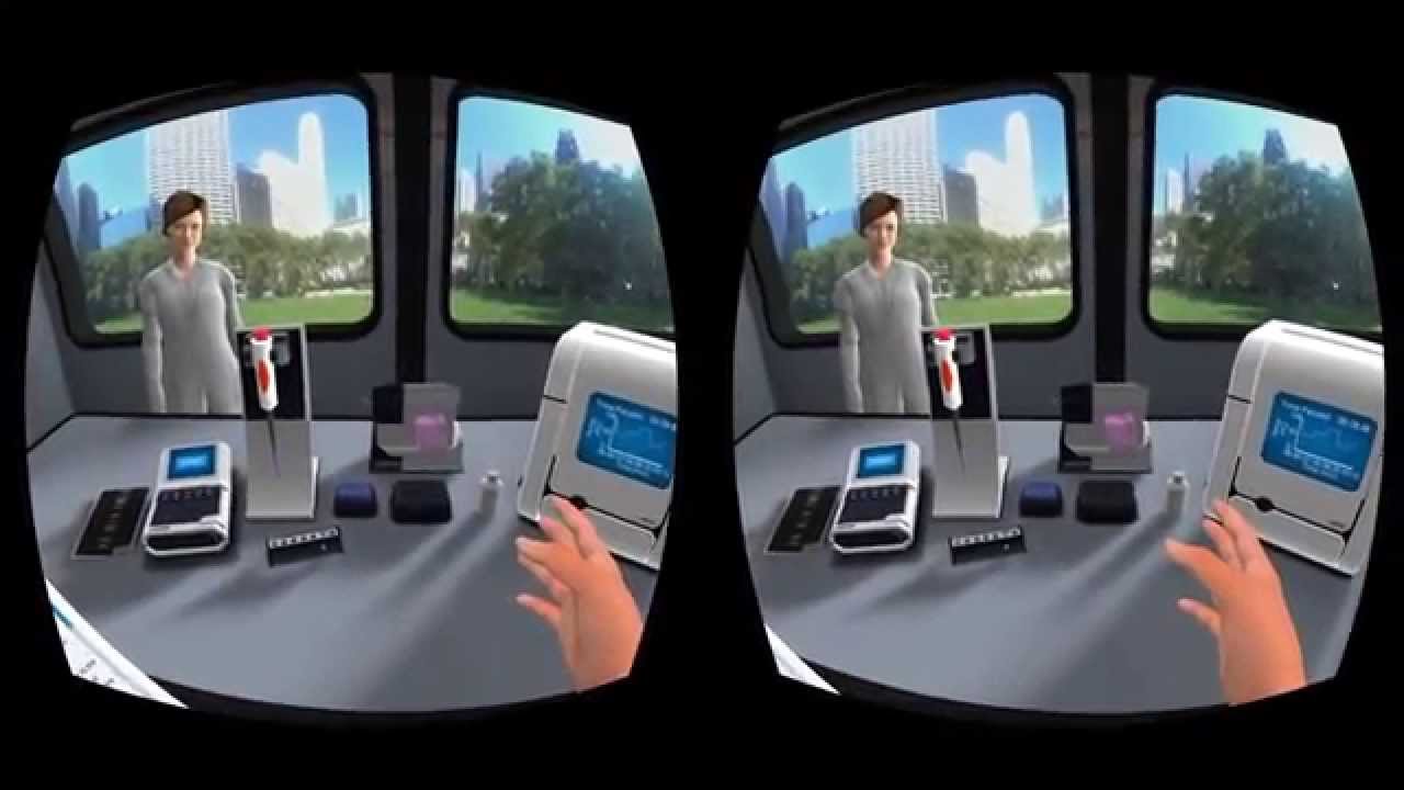 Lunchtime with my Gear VR - Labster CSI Forensics Lab - YouTube