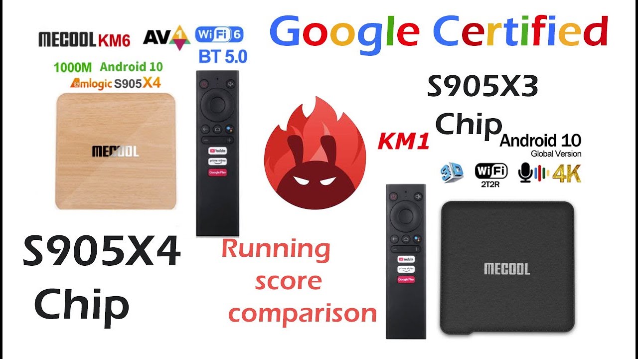 Mecool km6 S905X4 Chip km1 S905X3 Chip Running score comparison ANTUTU ...