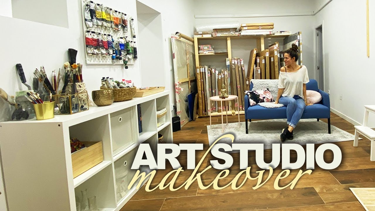 ART STUDIO MAKEOVER | Mi nuevo espacio de trabajo - YouTube