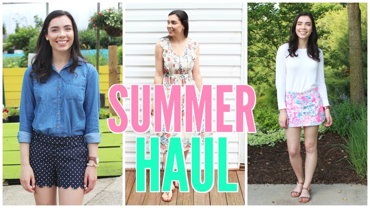Summer Clothing Haul | J. Crew, Abercrombie, & More! - YouTube