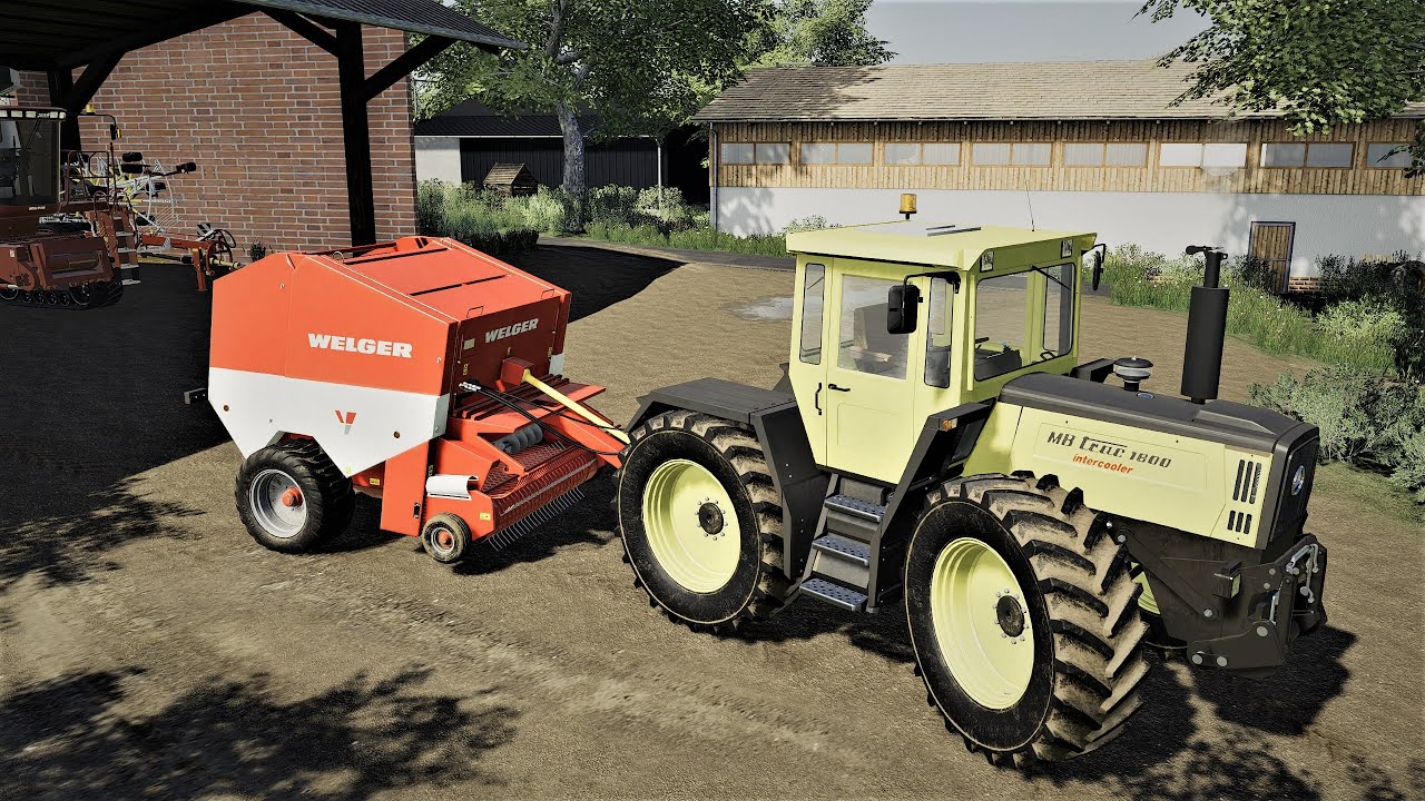 LS19 - Ebsdorfer Heide V2 #6 -= Rundballen pressen mit der Welger ...
