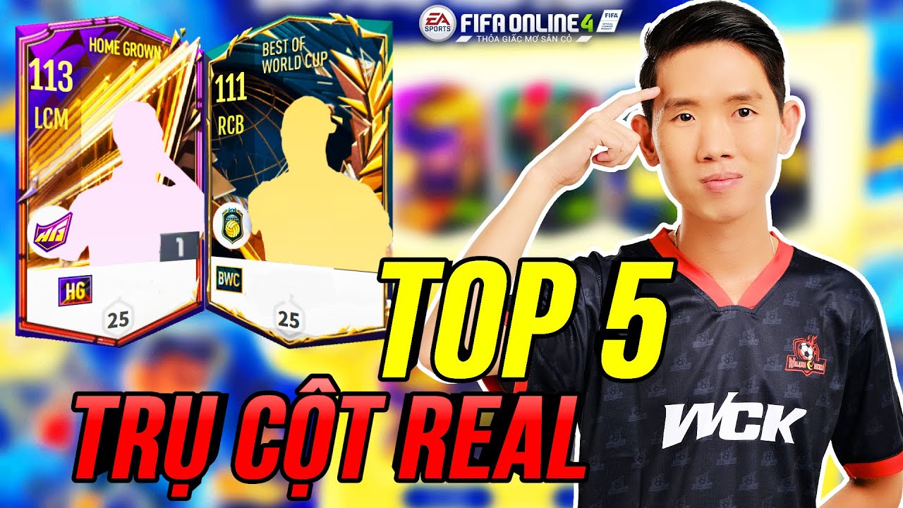 THÀNH HOÀ | TOP 5 CẦU THỦ TRỤ CỘT TEAM COLOR REAL MADRID GAMEPLAY HIỆN ...