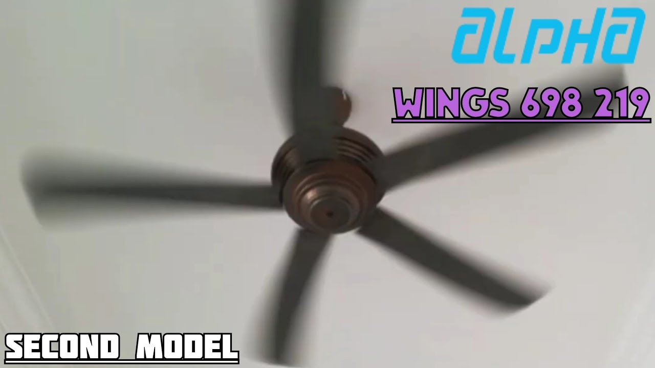 56" Alpha WINGS 698 219 Ceiling fan (698 second model) (Kipas siling) - YouTube