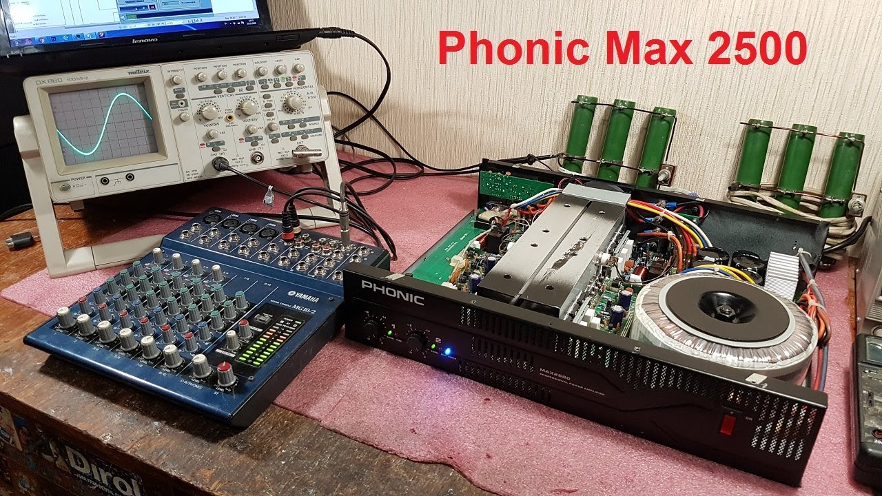 Phonic Max 2500 ремонт обзор усилителя Phonic - YouTube