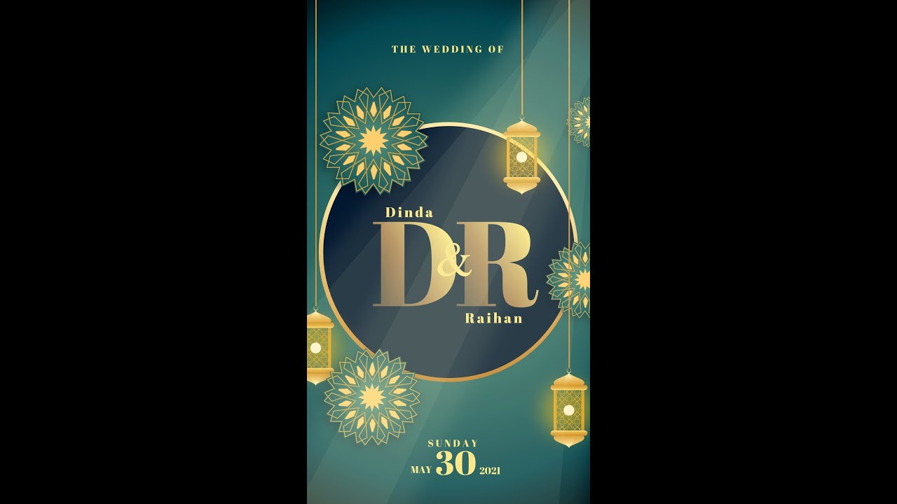 Wedding Invitation Undangan Digital Video Tema Islamic Wedding 7 - YouTube