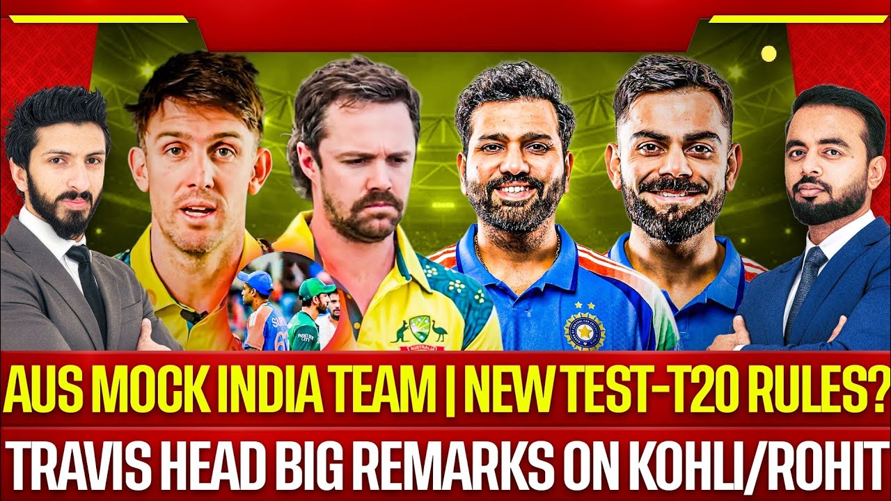 Aus Mock India Team | new Test-T20 Rules | Travis Head Big Remarks on ...