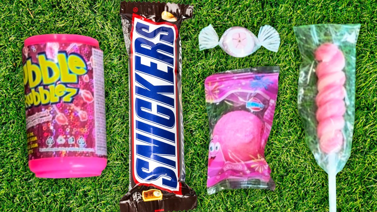 ASMR Candy Unwrapping 🍬 Pink Sweets & Snickers Tingles | No Talking ...