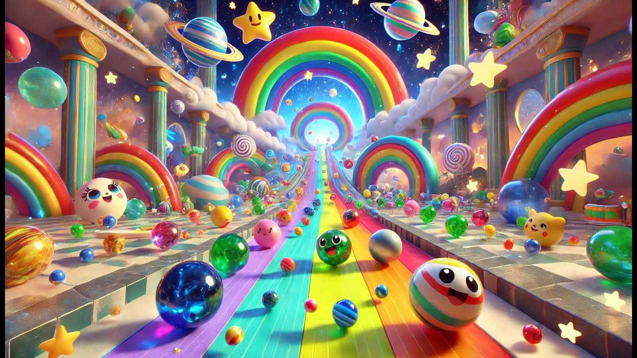 The Great Marble Race Song! Colorful Fun Sing Along for Kids! - YouTube ...